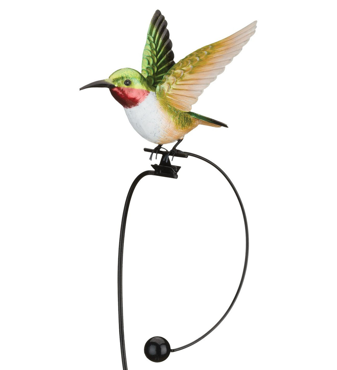 Rocker Hummingbird Garden Stake - Ruby Throated – The Old Farmer's ...