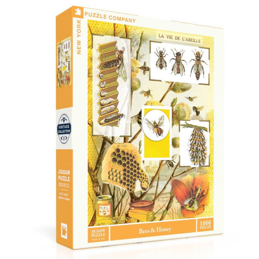 Bees & Honey ~ Jigsaw Puzzle 1000 Piece – The Old Farmer's Almanac Store